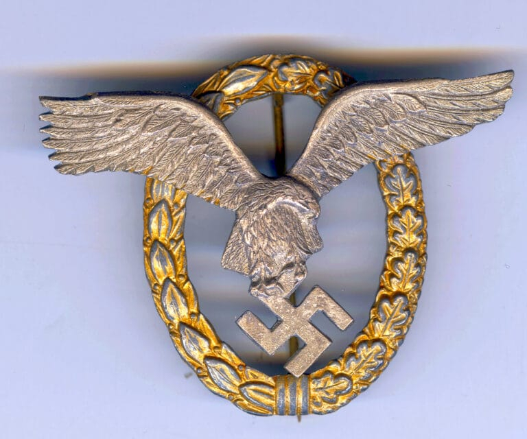 RUDOLF SOUVAL Post-War Pilot’s/Observers Badge - Iron Cross HQ