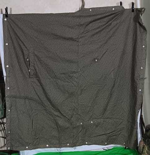 East German Zeltbahn Shelter Half Poncho Rain Drop Pattern Camo NVA DDR ...